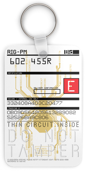 DEATH STRANDING Cargo ID Keychain – Kojima Productions Store